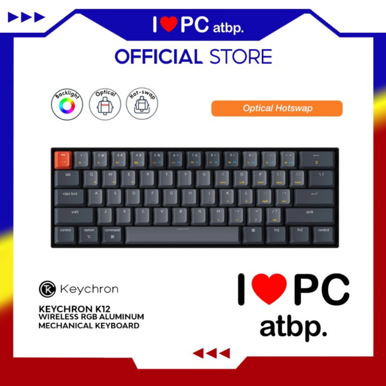 Keychron K12 Wireless Mechanical Keyboard (60% Layout, RGB, Keychron ...