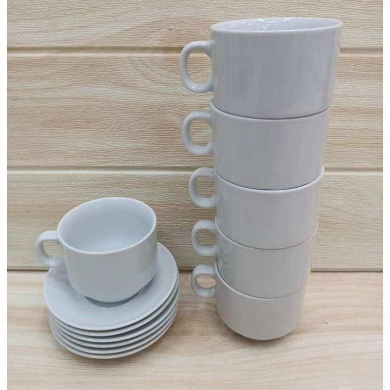 CUP & SAUCER SET 6pcs cup 6pcs Soucer | Shopee Philippines