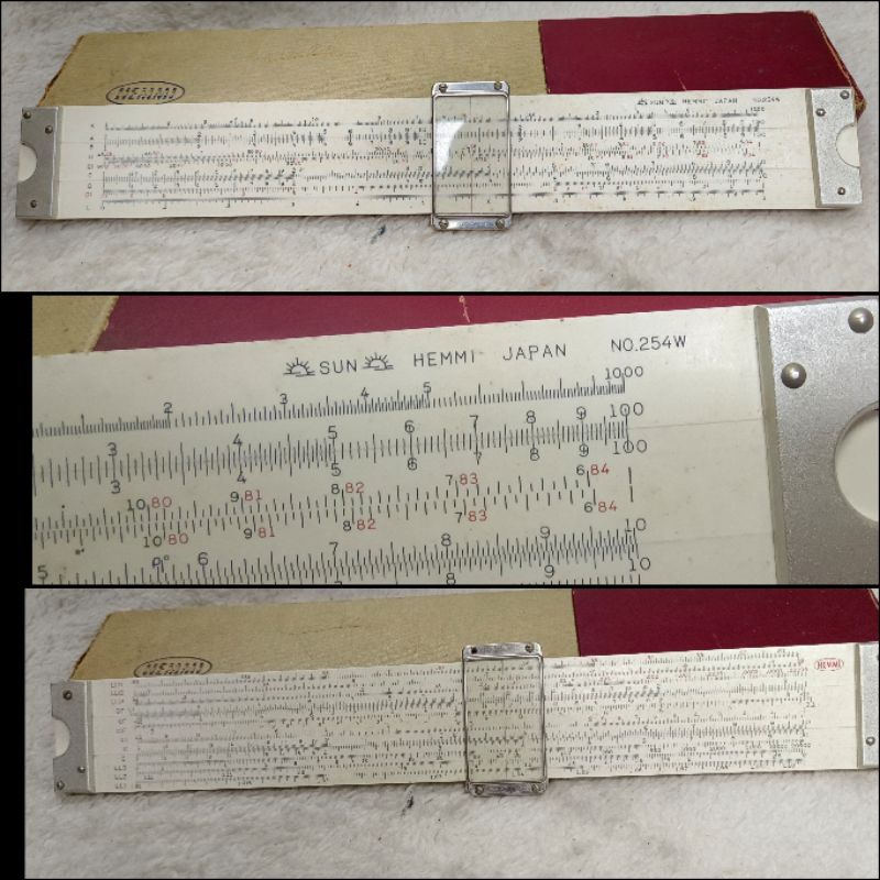 Hemmi Bamboo Slide Rule From Japan 43A, 2664S, 254w Vintage Collection ...