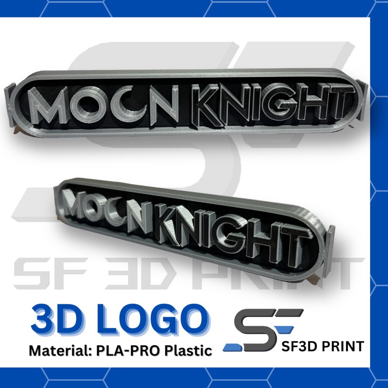 Marvel Studios MOON KNIGHT Logo (3D printed) standee figurine | Shopee ...