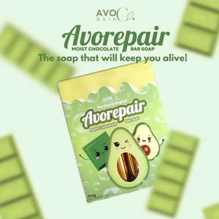 Avo Skin Co. AvoRepair Moist Chocolate Bar Soap - 2 bar soaps in a box ...
