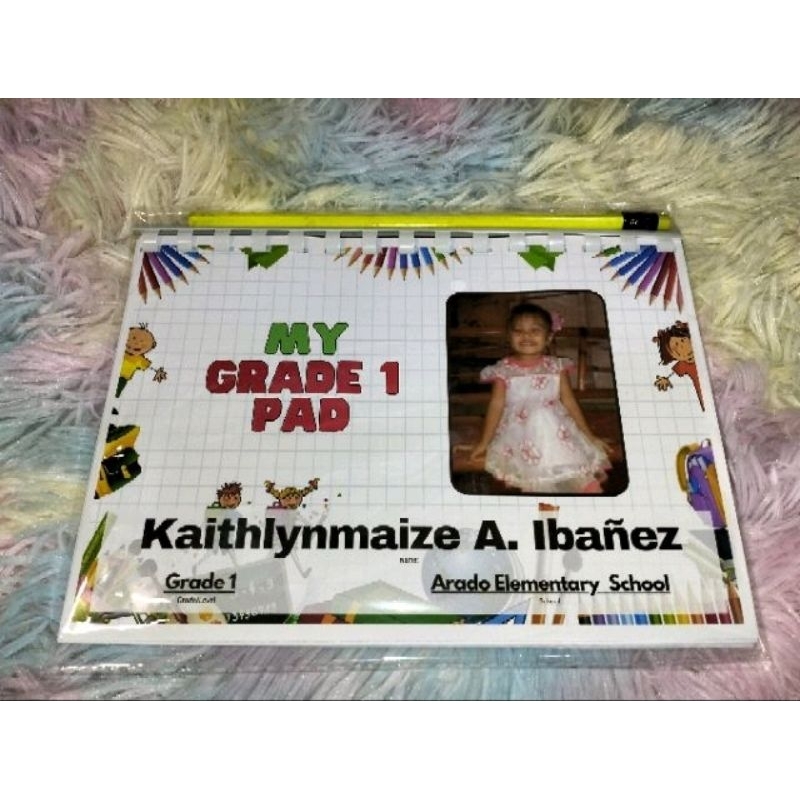 Customized Kinder/ Grade 1/ Grade 2 Pad | Shopee Philippines