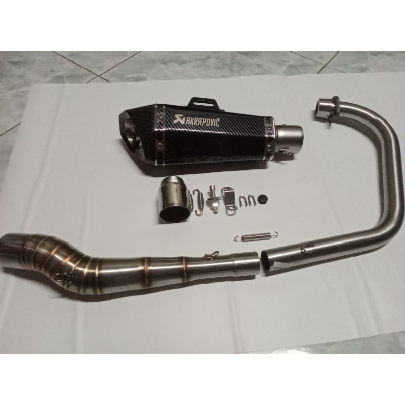 TMX-RUSI-MOTOPOSH-EXT-RACAL-VPERMAN AKRAPOVIC FULL SYSTEM | Shopee ...