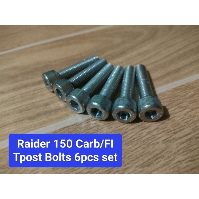 Raider 150 Carb/FI stainless Tpost Bolt set | Shopee Philippines
