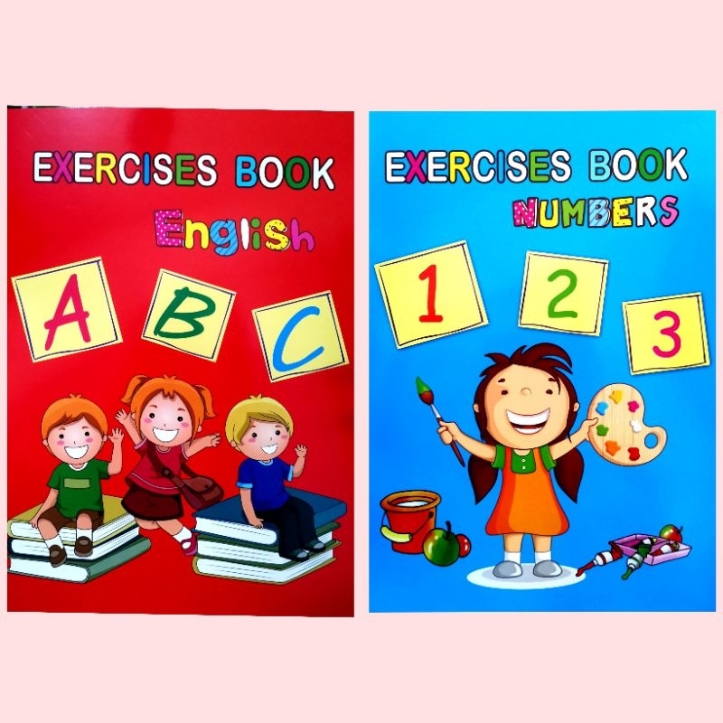 Exercise Books Tracing Letters or Tracing Numbers for kids nursery ...