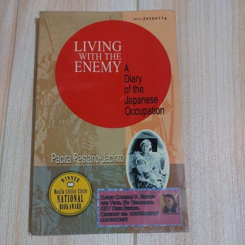 LIVING WITH THE ENEMY A Diary of the Japanese Occupation | Shopee ...
