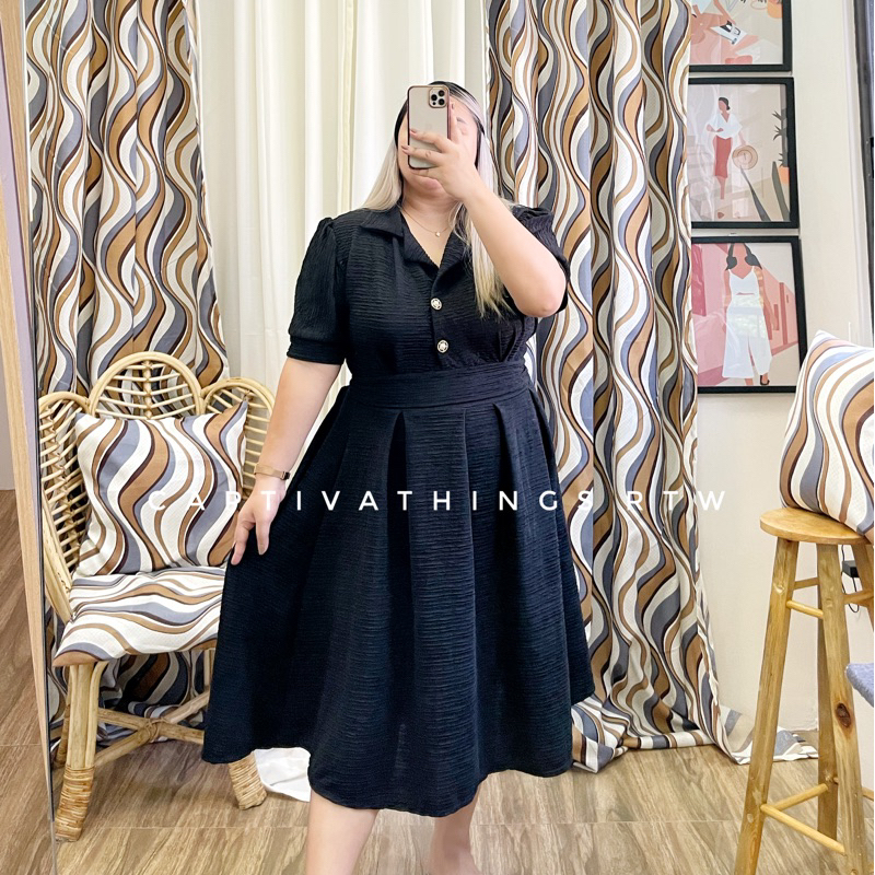 Plus Size Xl 4xl Sienna Coords Highwaist Skirt Bark Crepe Onhand