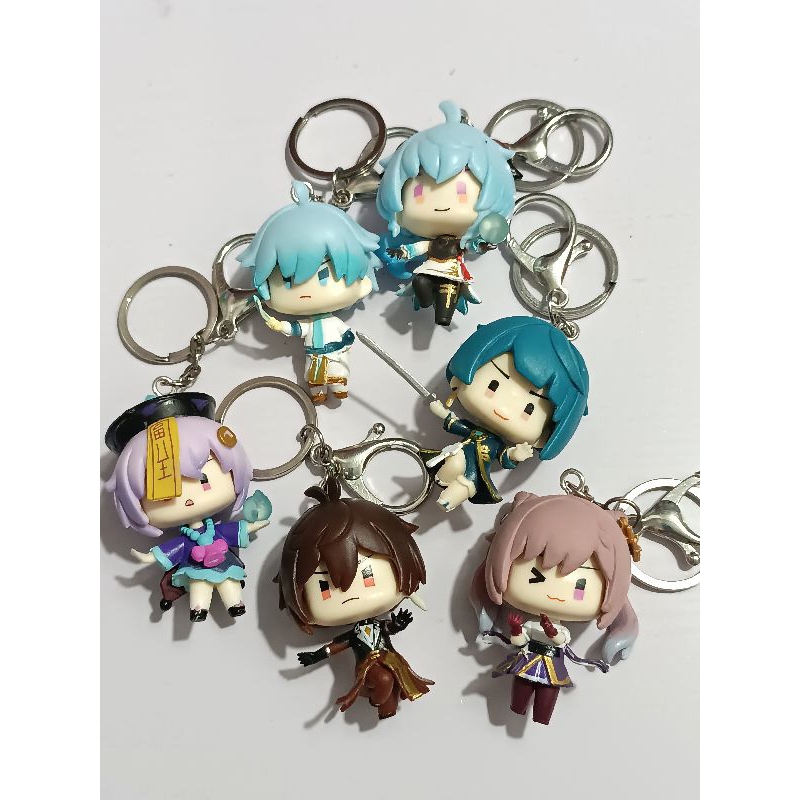 Genshin Impact Keychain Ganyu Keqing Chongyun Xingqiu Zhongli | Shopee ...