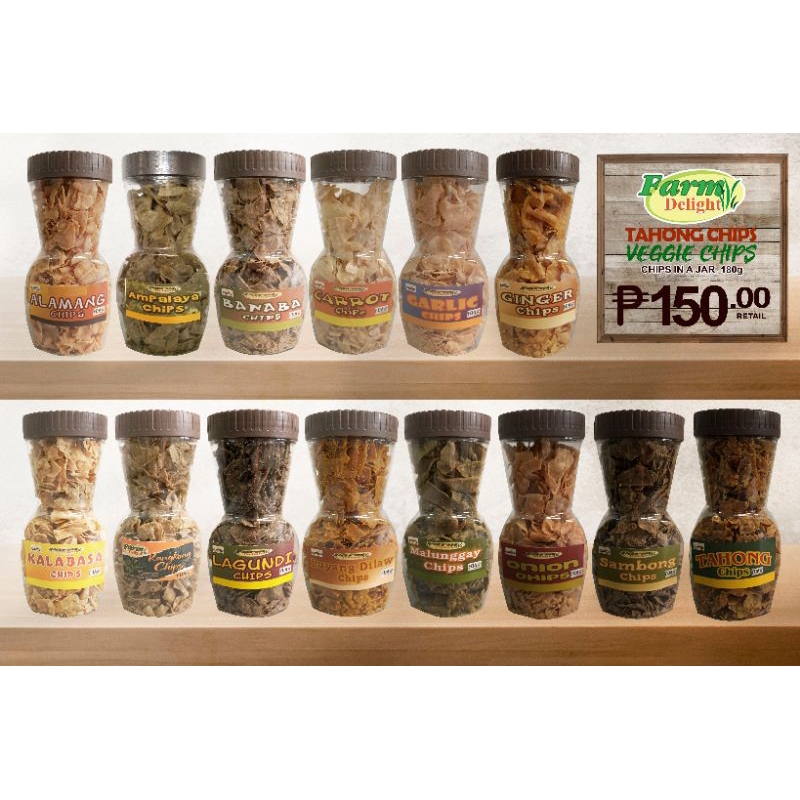 FARM DELIGHT VEGGIE CHIPS IN A JAR RESELLERS PRICE 8 to10kg | Shopee ...