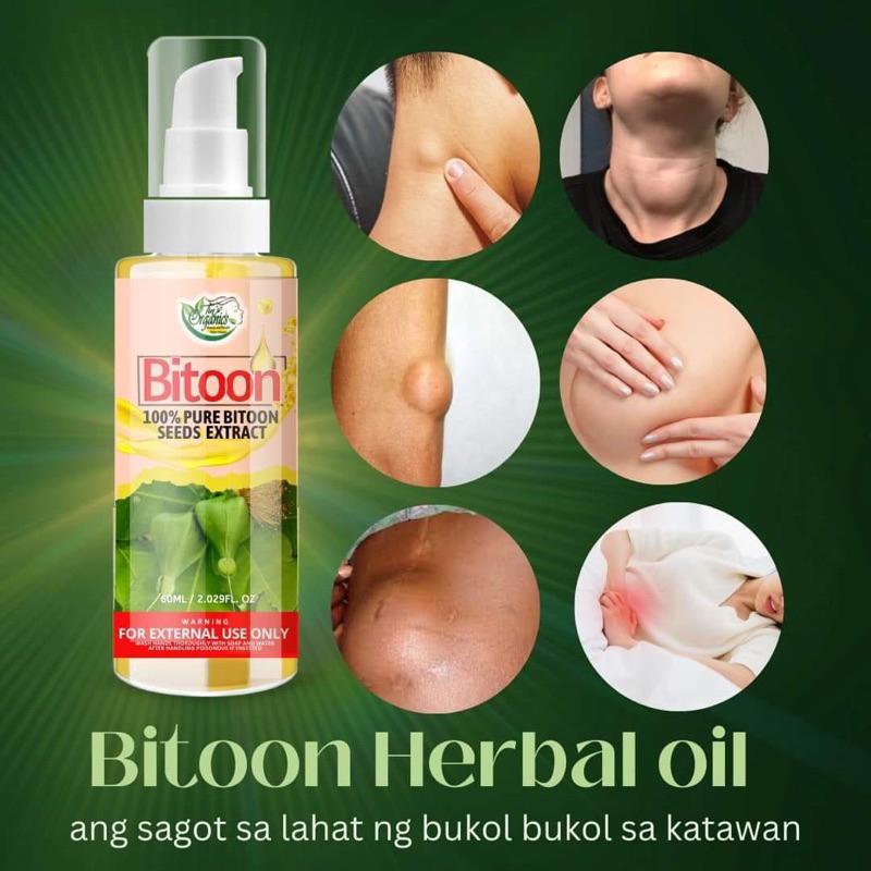 Pretty Tin’s Organics Bitoon Oil 100% Pure Bitoon Seeds Extract 60ml ...