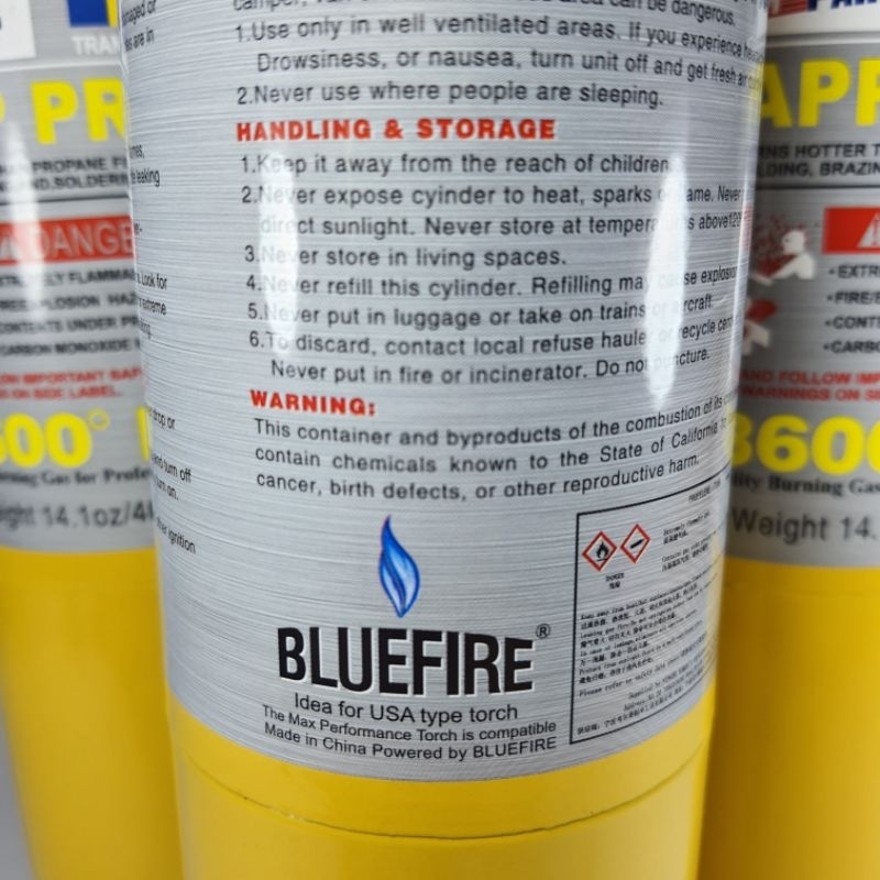 Mappgas Torch Gas MAPP PRO 3600⁰F Used by Professionals (Sold Per Piece ...