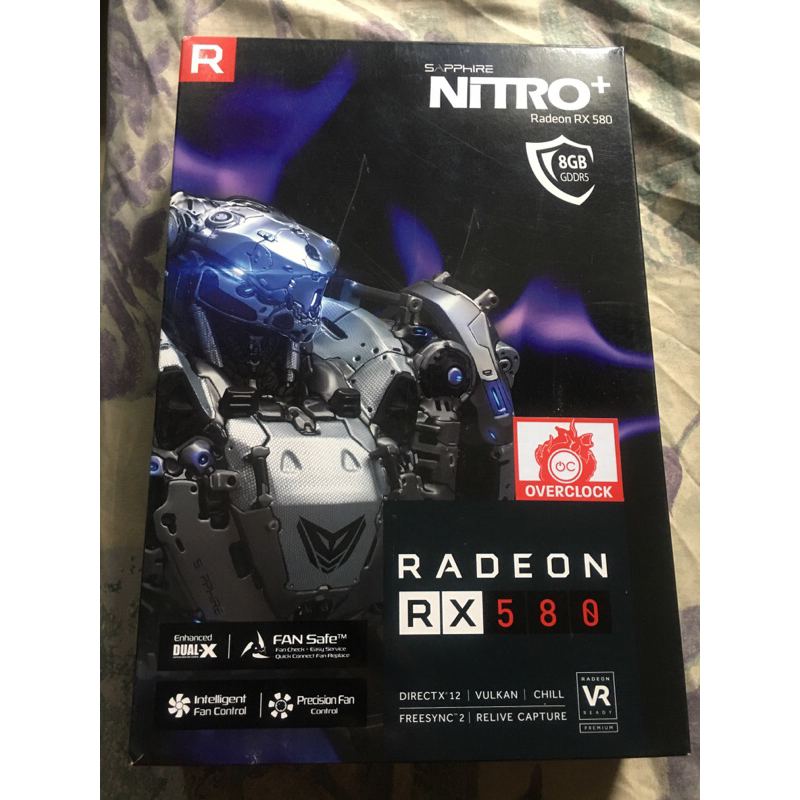 Sapphire nitro Rx 580 gpu OC 8gb | Shopee Philippines