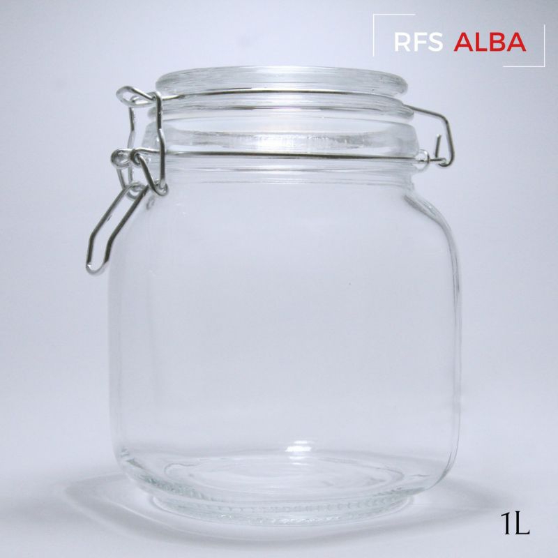 Square Airtight Glass Jar 1L - Premium Quality | Shopee Philippines