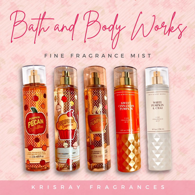 Bath and Body Works Fine Fragrance Mist in Decants - Gourmand / Pumpkin Scents | Shopee Philippines