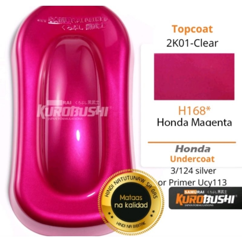 SAMURAI SPRAY PAINT HONDA MAGENTA H168* ( HONDA SINGLE COLORS) 400ML | Shopee Philippines
