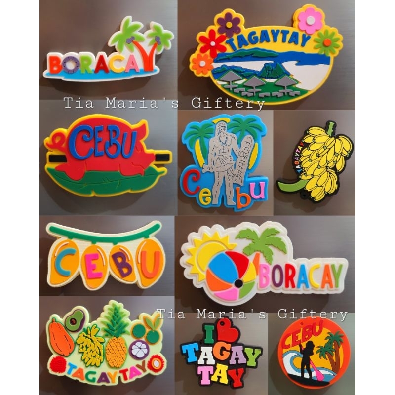 Tagaytay, Cebu, Boracay Rubber Fridge Magnets | Shopee Philippines