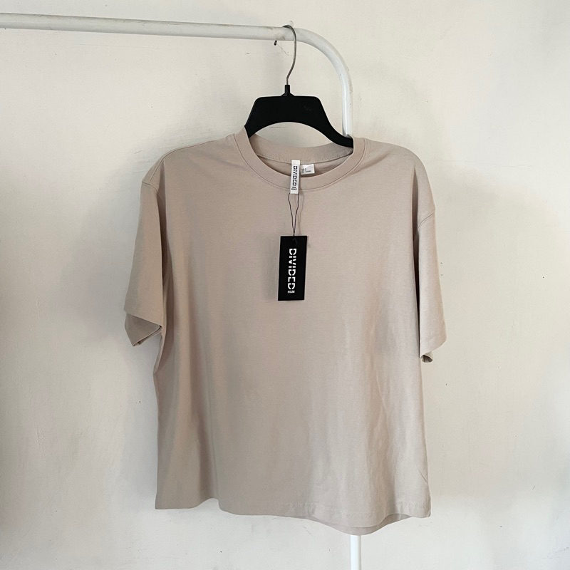 H&M basic t shirt cotton over size | Shopee Philippines