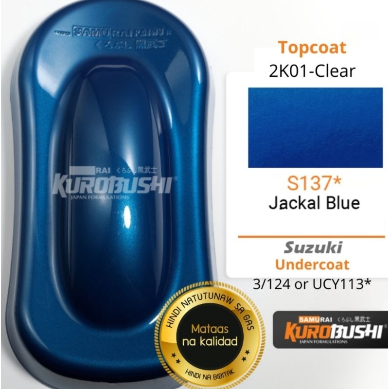 SAMURAI SPRAY PAINT JACKAL BLUE S137*( SUZUKI SINGLE COLORS) 400ML ...
