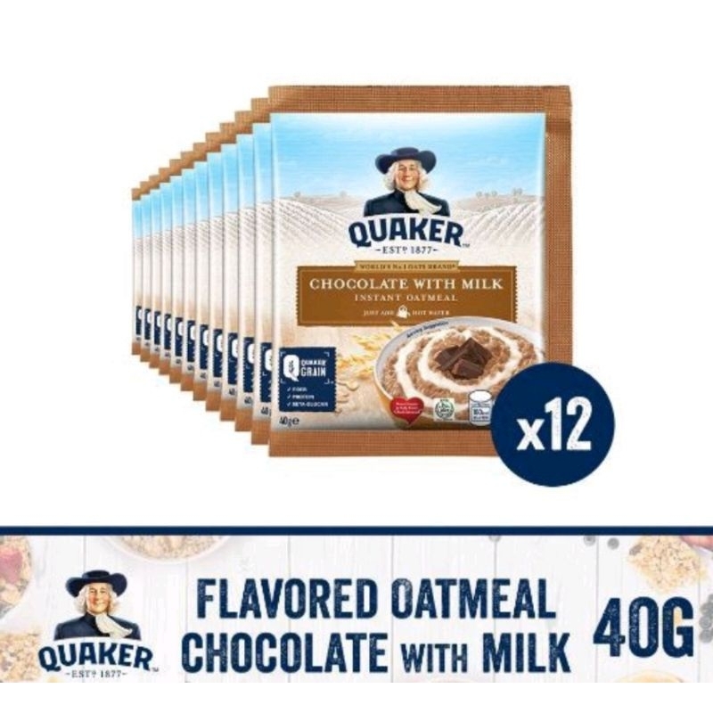 Quaker Oats Milk Chocolate 12 Sachet | Shopee Philippines