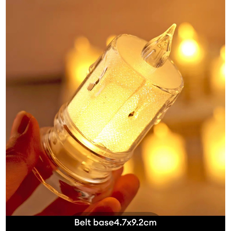 Led Battery Operated Candle Electronic Flameless Candle Altar Light For ...