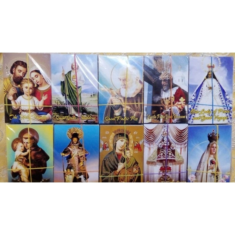SAINT PRAYER CARDS/STAMPITA 100PCS.,100PCS.ASSORTED FOR PALASPAS ...