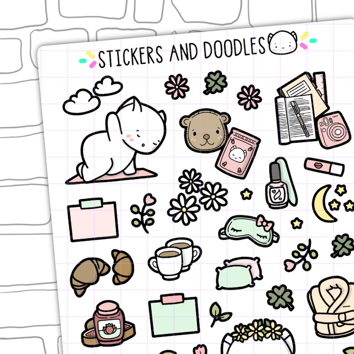 SP17-Weekend Recharge Design Journal Stickers for Planner Stickers and ...