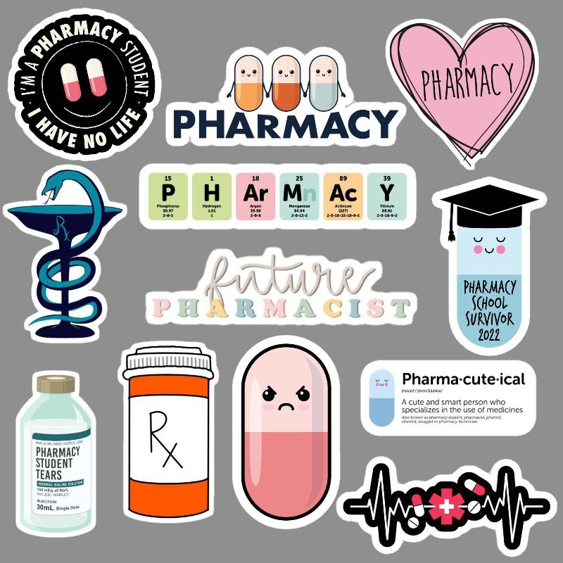 Pharmacist Stickers | Vinyl Matte Laminated Waterproof and Scratchproof ...