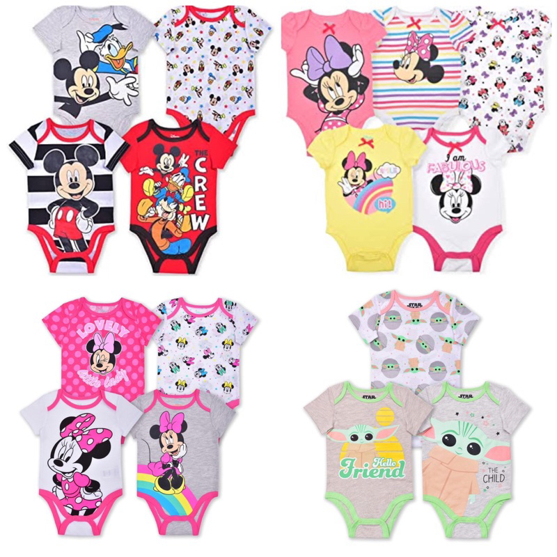 Disney onesie for boy & girl 0-9mos | Shopee Philippines