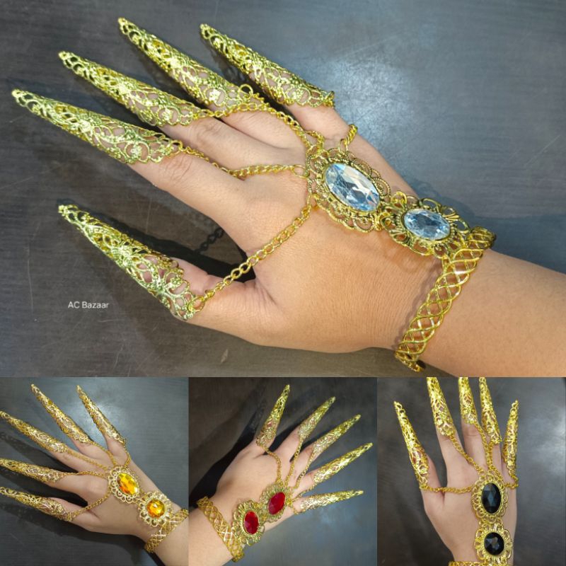(1pc) hand accessories, belly dancing fingers, indian Thai fingers ...