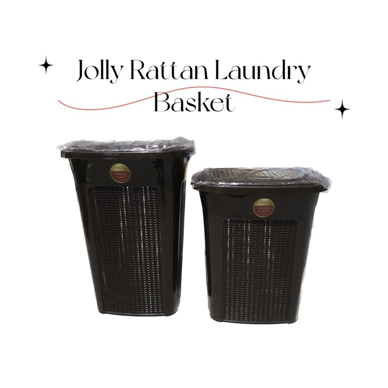 Jolly plastic Rattan Laundry Basket good quality in medium and large ...