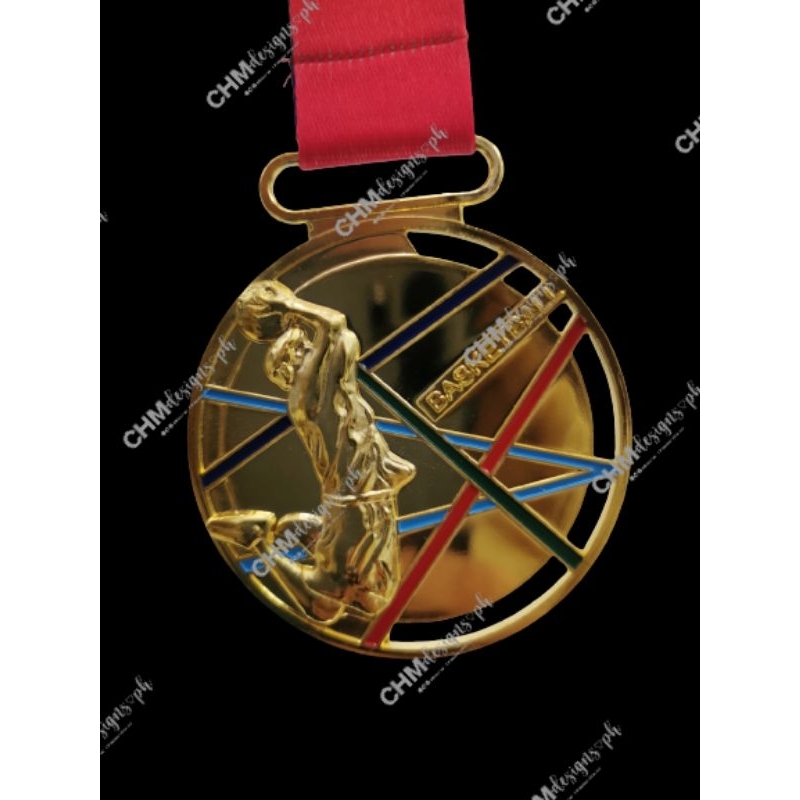 Basketball and Volleyball Medals Imported with Multi colored lace ...