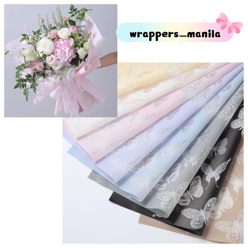 20pcs Butterfly Tattoo Design Wrapper Bouquet Wrapping Material ...