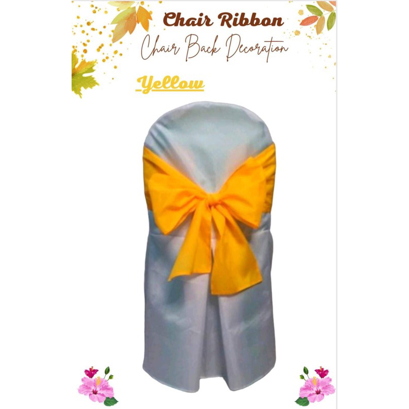 Ribbon for Monoblock Chair Cover | More Colors Available | Shopee ...