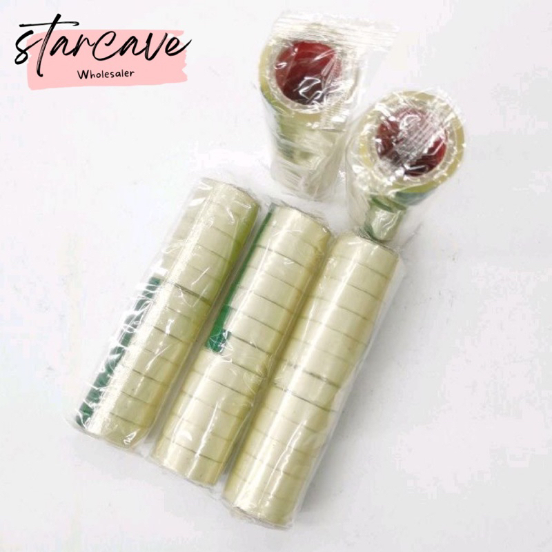 Clear mini tape 12pcs/tube | Shopee Philippines