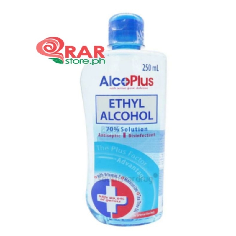 ALCOPLUS ALCOHOL 70% ETHYL (250ml) | Shopee Philippines