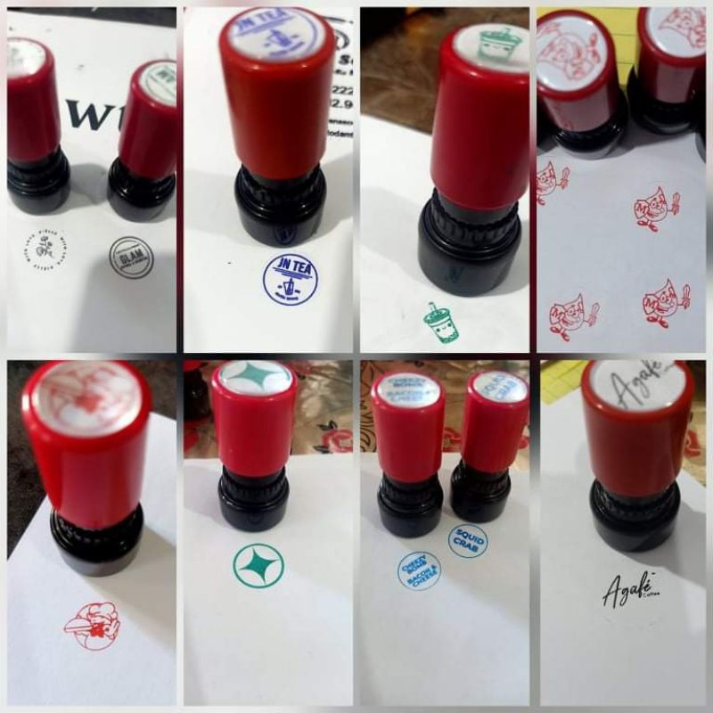 CUSTOMIZED Self inking stamp ( stamp for loyalty card/business logo ...