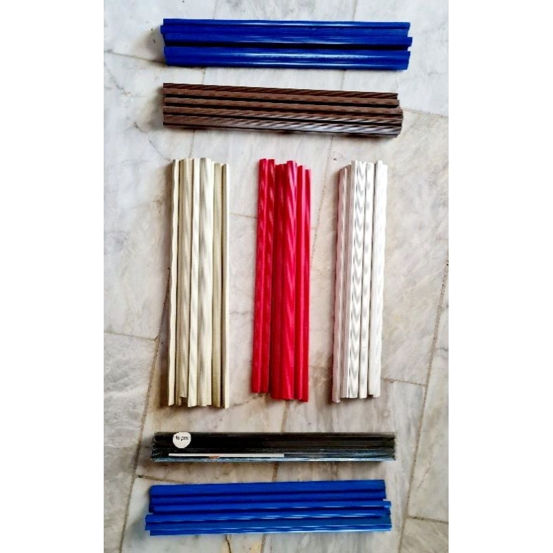 13.5" LONG Folder Slider Plastic Sticks Binder Sliding Sticks Bone Clip ...