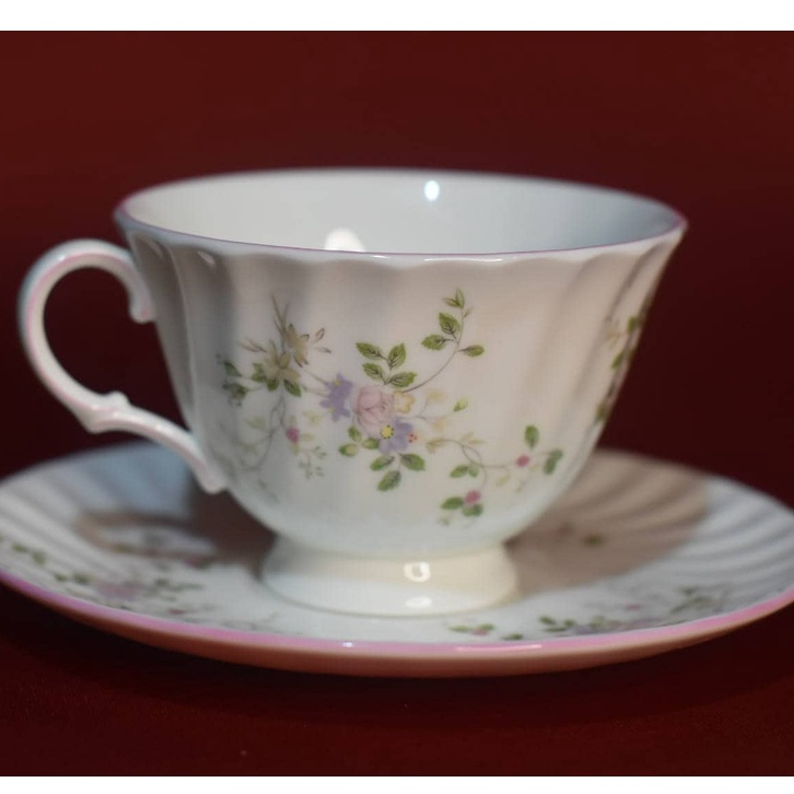 Duo teacup cup and saucer surplus UK Melrose by St.Michael and ...