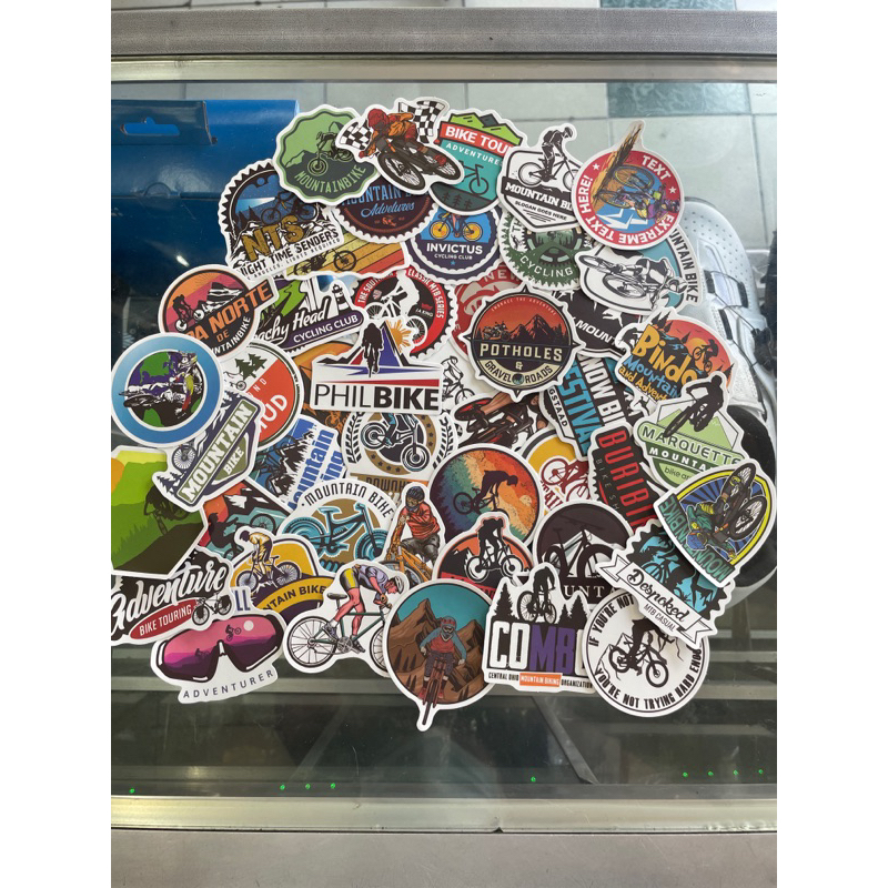 Bicycle Waterproof Sticker 1 piece random design | Shopee Philippines