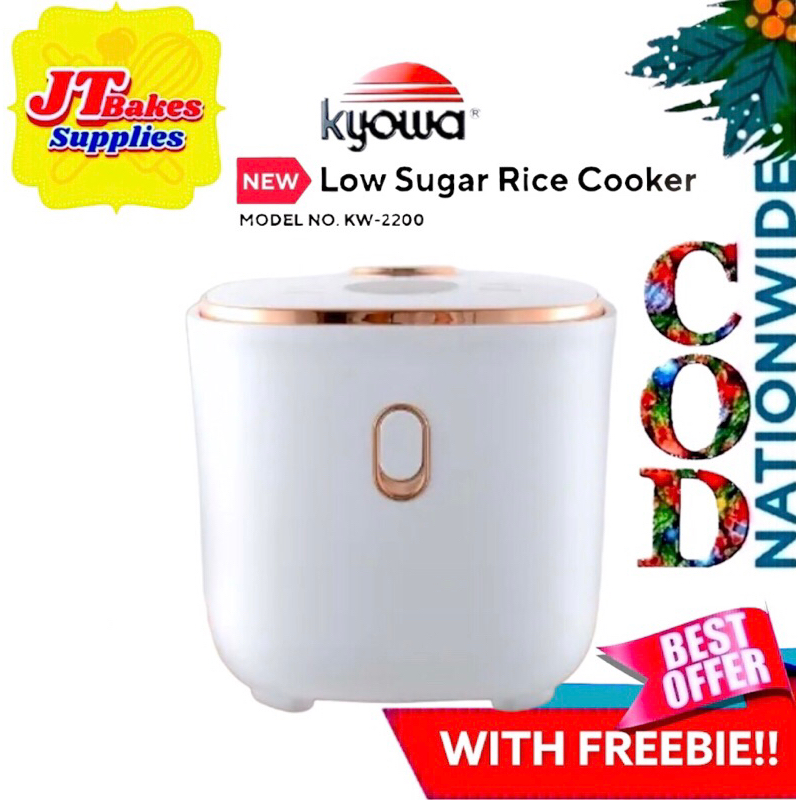 Kyowa Low Sugar Rice Cooker 1 Liter (White) KW-2200 with Freebie ...