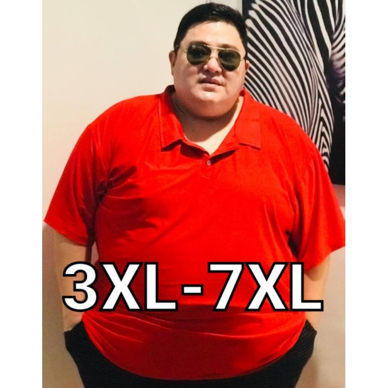 Men's Plus Size Plain Polo Shirts (3XL-7XL) | Shopee Philippines