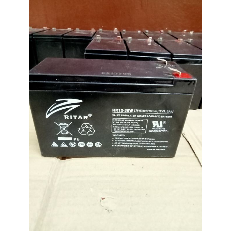 12V 9AH RITAR BRAND RECHARGE BATTERY | Shopee Philippines