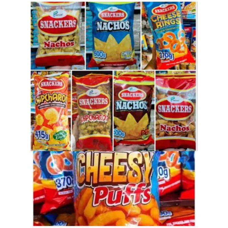 Snackers Products-Nachos,Chipcharon,Cheese Ring,Cheese Puff | Shopee ...