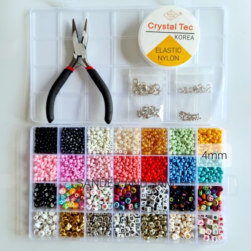 Beads Set with Multiple Organizer 1 Box Assorted Charm Ornaments For ...
