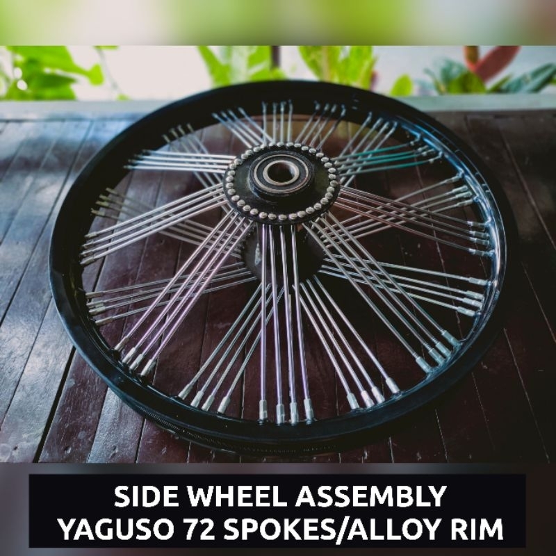 SIDE WHEEL ASSEMBLY 72 SPOKES(Yaguso Brand) / ALLOY RIM/Free 2pcs ...