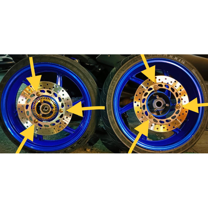 HENG DISC BOLT / DISC PLATE BOLTS FOR NMAX V1, V2, V2.1 & V3 / AEROX V1 ...