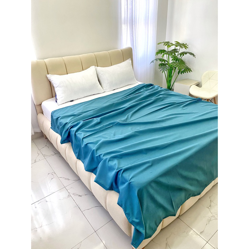 FLAT SHEET BLANKET Kumot Plain Color Canadian Cotton | Shopee Philippines