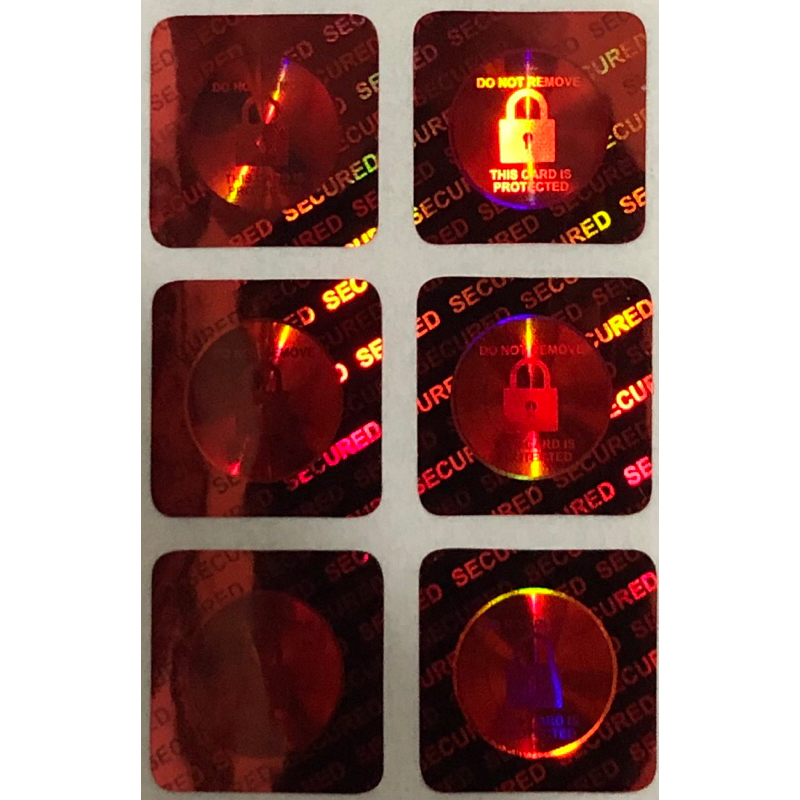 CVV Anti Theft Hologram Sticker Cover For Credit Or Debit Cards ...
