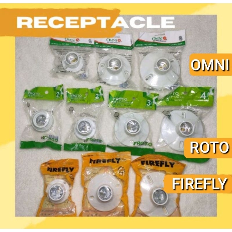 FIREFLY RECEPTACLE ROTO RECEPTACLE OMNI RECEPTACLE 2,3,4 BUKILYA PANG ...