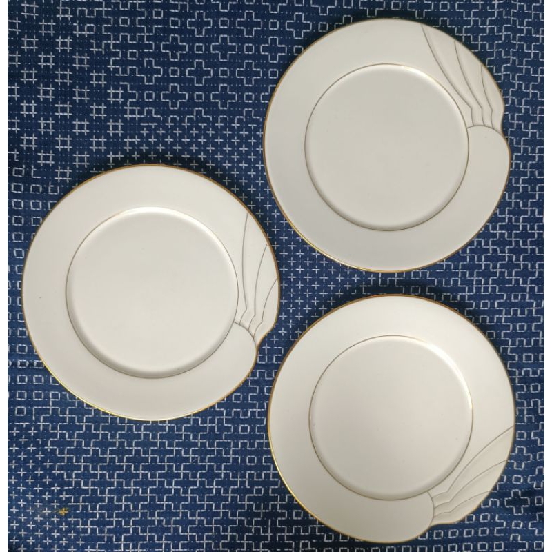 Rare Nina Ricci Dessert Plate 3 pcs | Shopee Philippines